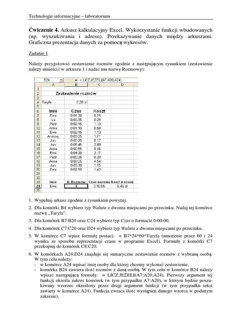 TI Lab4 Excel | PDF