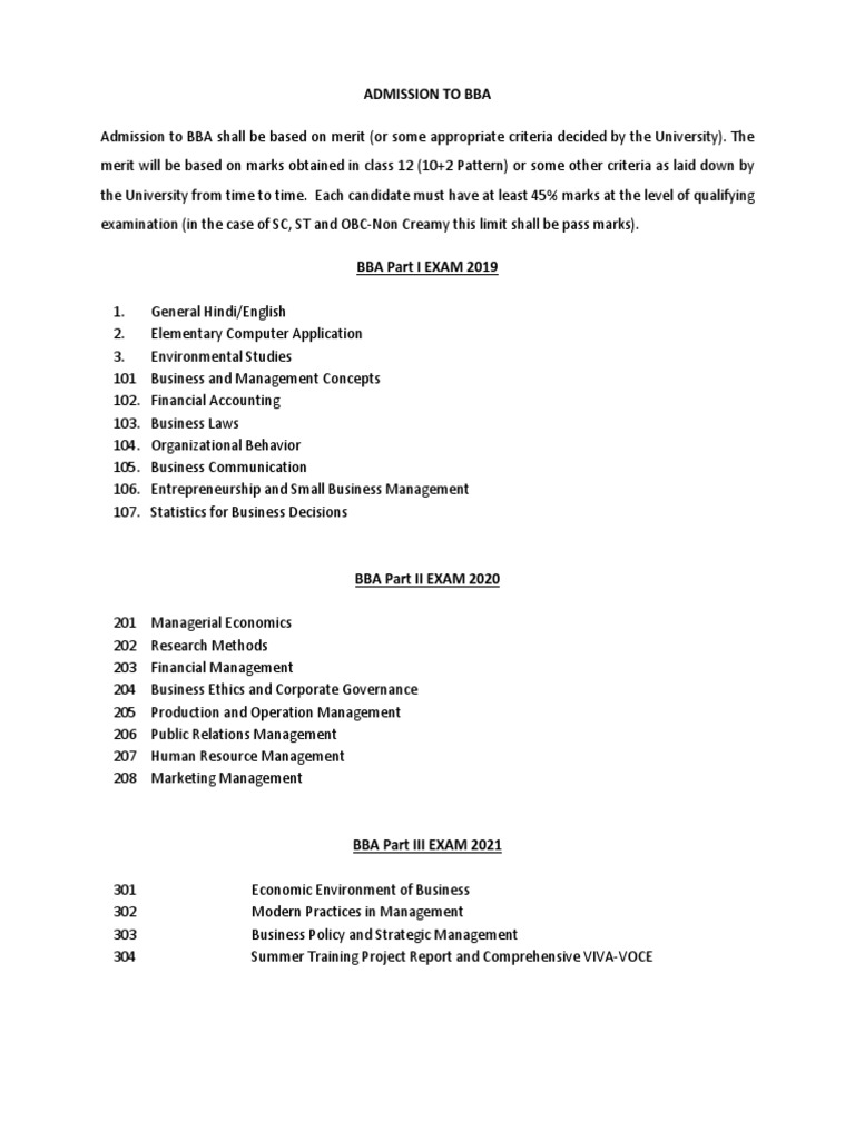 BBA Syllabus | PDF | Profit (Economics) | Ecosystem