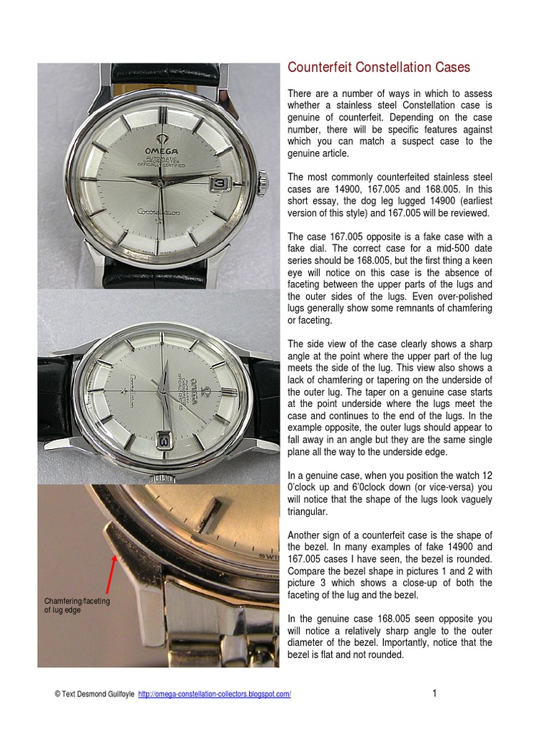 Counterfeit Omega Constellation Cases | PDF