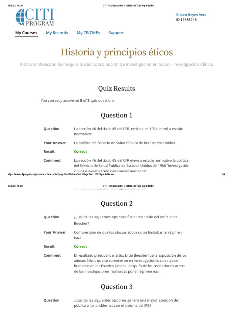Respuestas Modulo 2 | Descargar gratis PDF | Medicina | Etica Aplicada