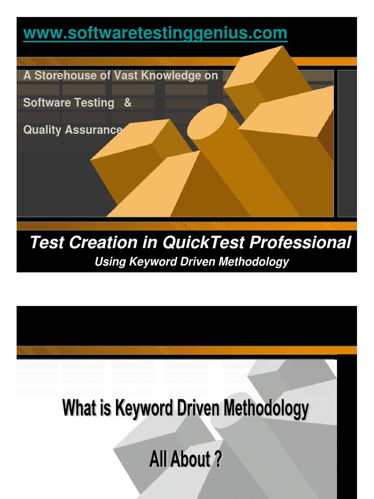 Keyword Driven Testing in QTP | PDF