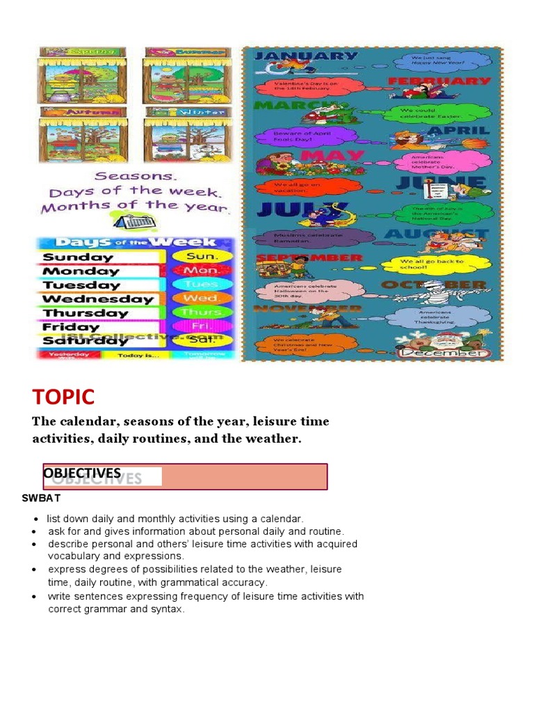 Topic: Objectives | PDF | Weather Forecasting | Sky