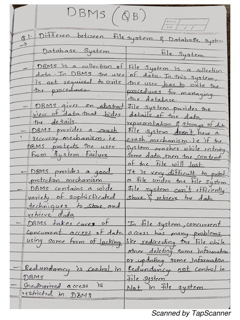 Dbms Question Bank | PDF