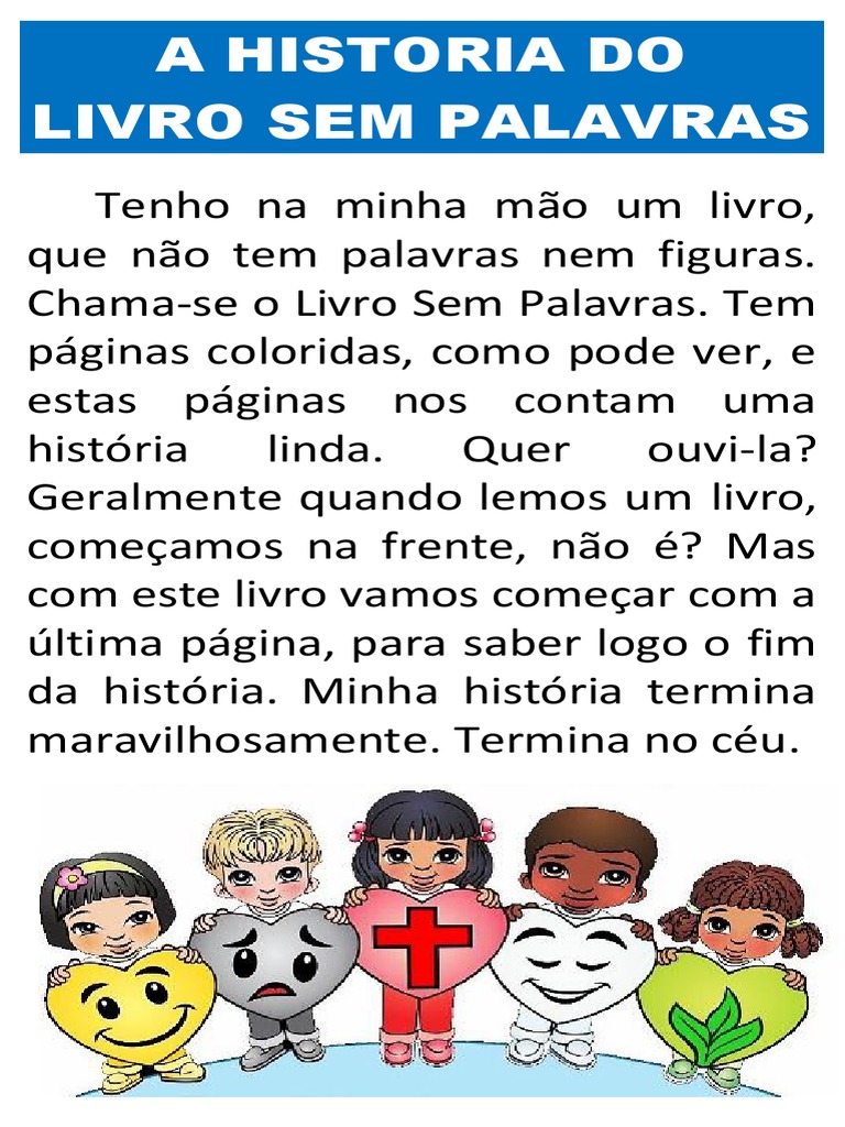 A História Do Livro Sem Palavras | PDF | Pecado | Jesus