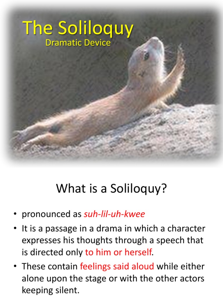 Module 3. Lesson 3. The Soliloquy | PDF | Phonaesthetics | Poetic Form