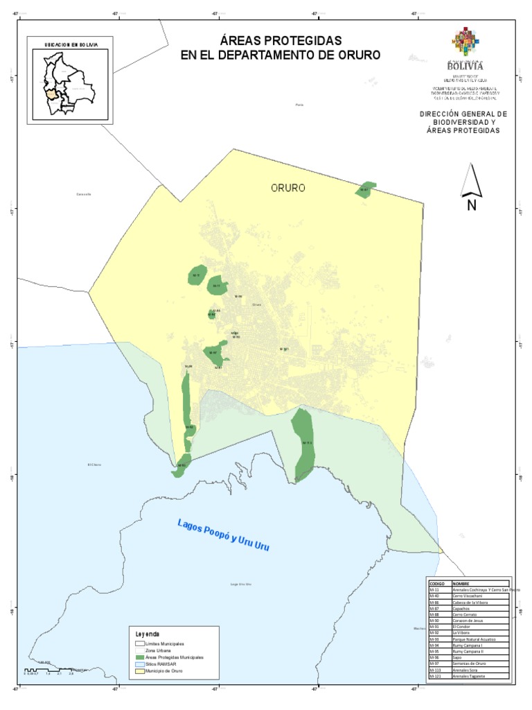 Mapa Oruro Ap | PDF