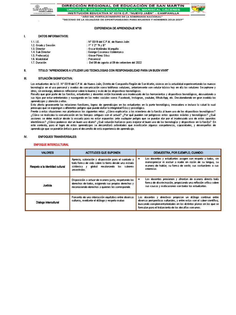 Planificación Eda 5 1 Descargar Gratis Pdf Aprendizaje Geometría