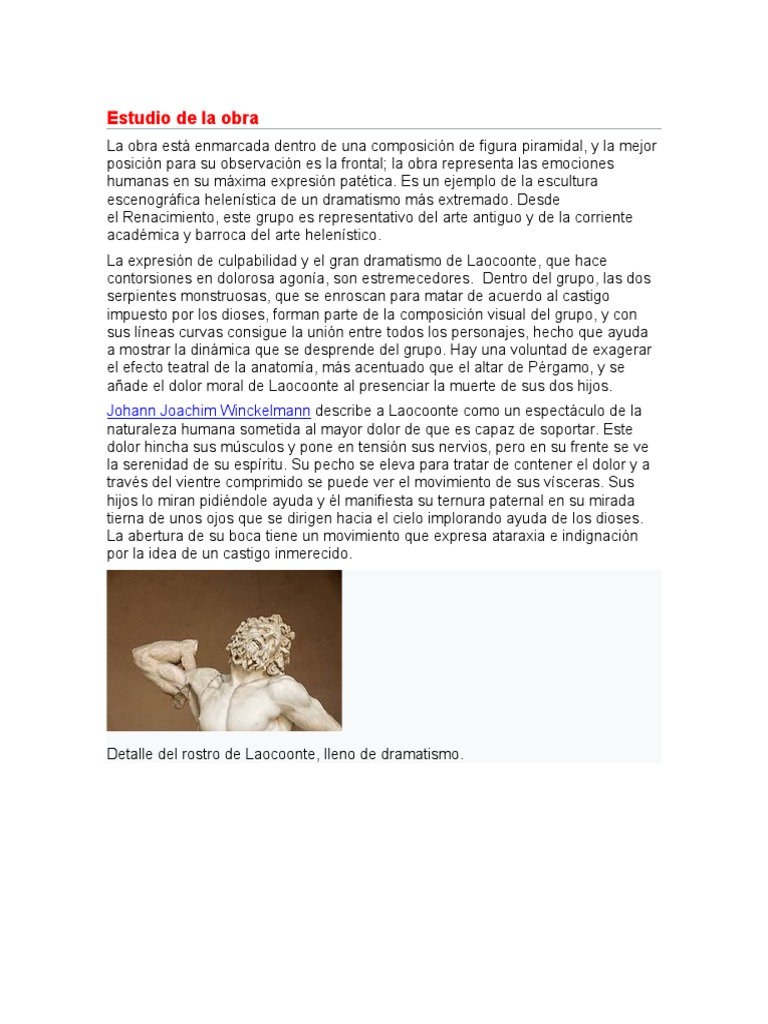 Laocoonte y Sus Hijos | PDF