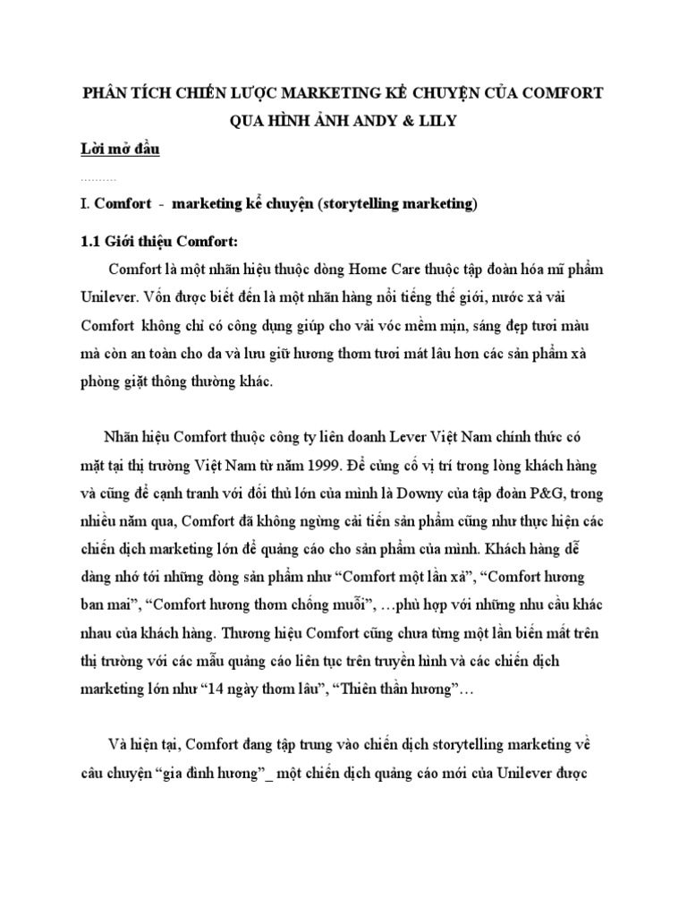 123doc Tieu Luan Mon Marketing Can Ban Phan Tich Chien Luoc Marketing ...