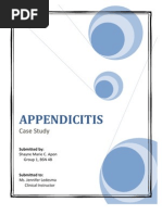 Nursing Case Study: Pediatric Appendicitis | PDF | Diseases And ...