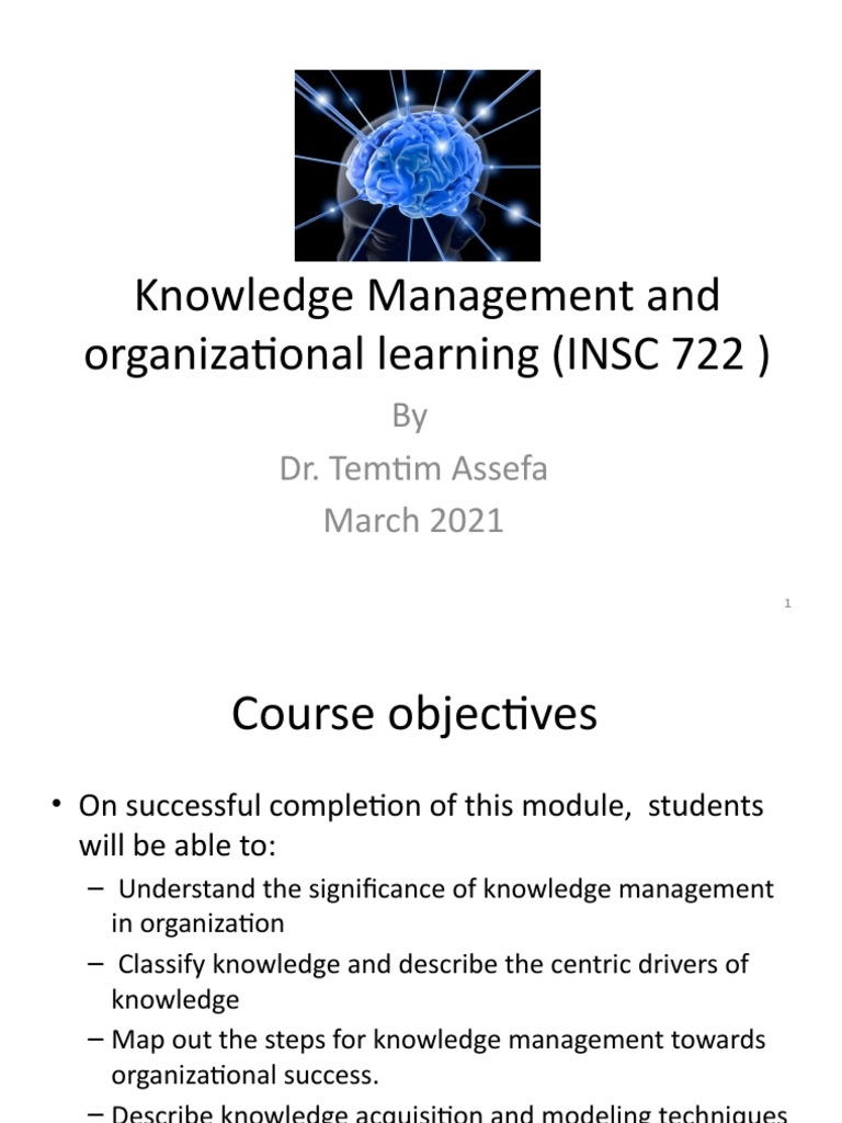 Chapter 1-KM - Fundamentals | PDF | Knowledge Management | System