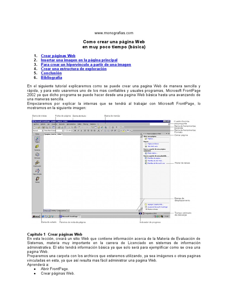 Crear Pagina Web | PDF | Red mundial | Internet y web