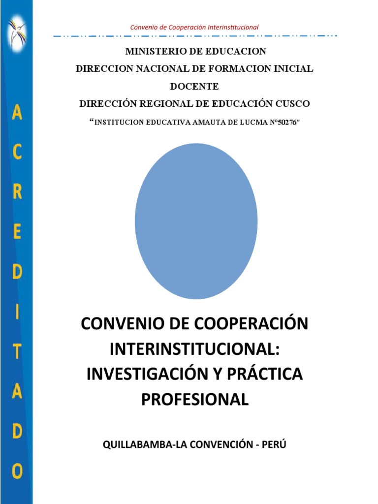Convenio Institucional Ie Amauta de Lucma N°50276 Castillo Rosnil | PDF ...