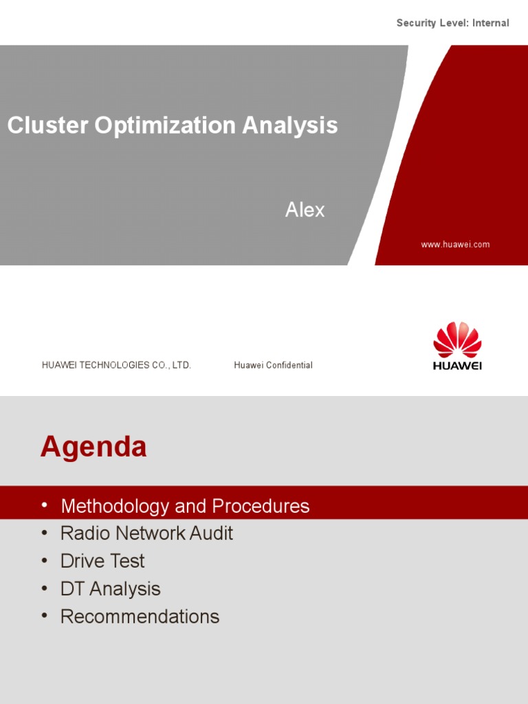 Cluster Optimization Analysis: Security Level: Internal | PDF | Antenna ... Cluster Optimization Analysis: Security Level: Internal | PDF | Antenna ...