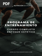 Rutina de Entrenamiento de Cbum | PDF | Ejercicio físico ...