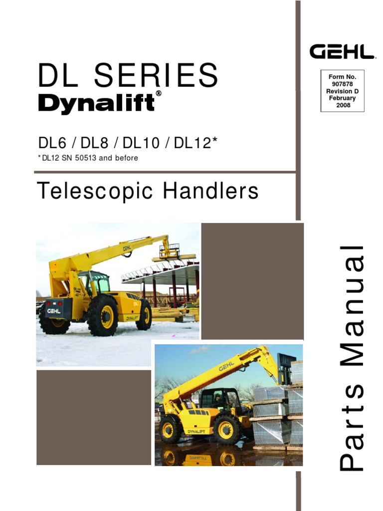 Gehl DL Series Parts Manual (I-Cast) | PDF | Axle | Screw