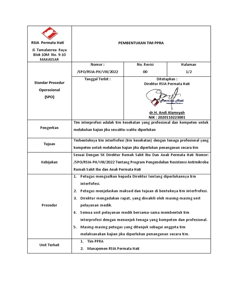 Spo Tim Ppra | PDF | Karier & Perkembangan | Kesehatan Holistik