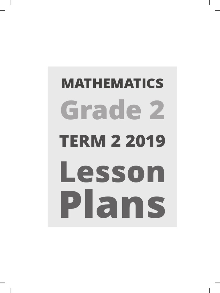 GR 2 Term 2 2020 Tmu Maths Lesson Plan | PDF | Lesson Plan | Teaching ...