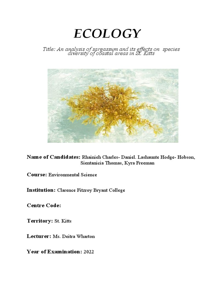 E - Science Sba Draft | PDF | Biodiversity | Soil