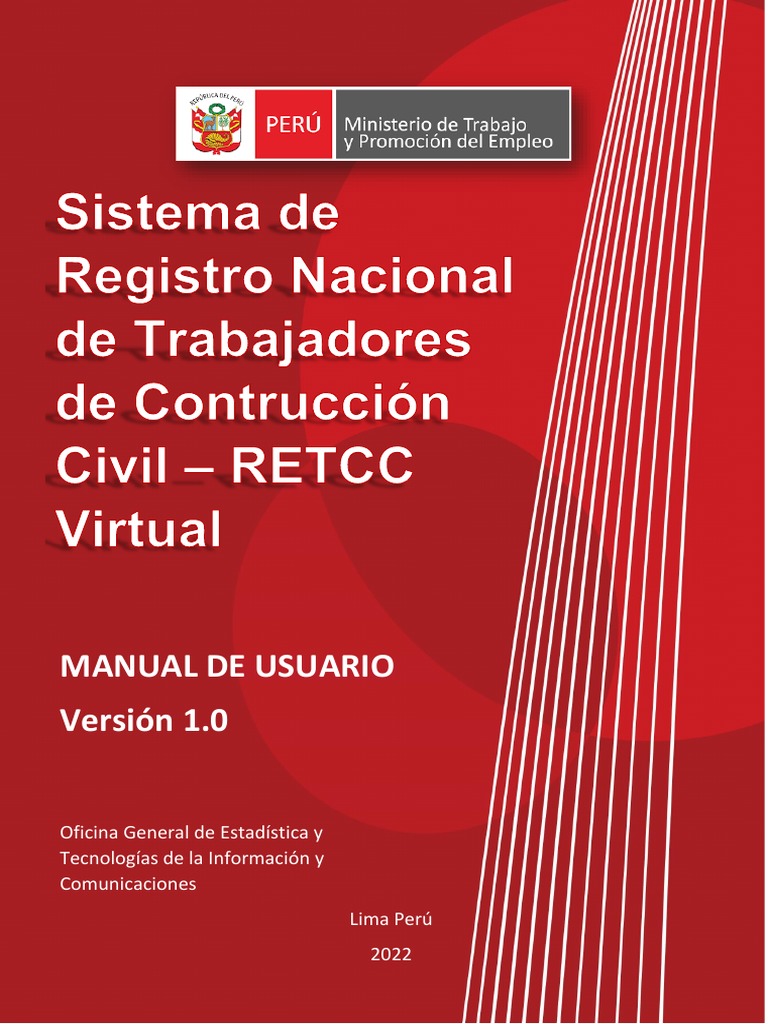 Manual Del Sistema de Registro Nacional de Trabajadores de Construcción ...