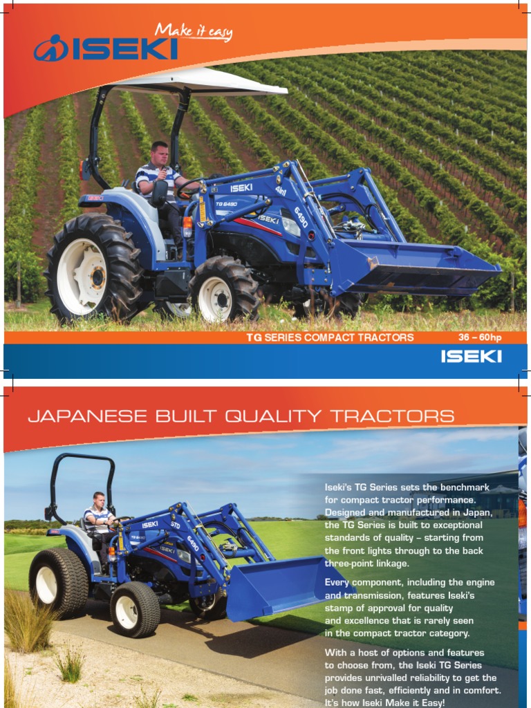Iseki-TG | PDF | Clutch | Tractor
