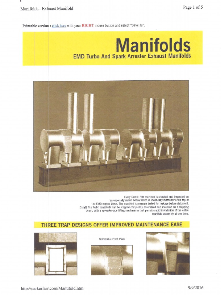 FARR Exhaust Manifolds 001 | PDF