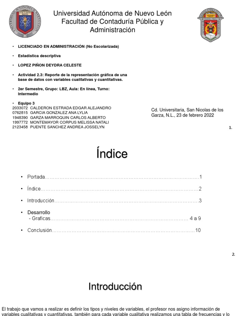 EV2 EQ3 Estadistica | PDF | Estadísticas | Estadísticas descriptivas