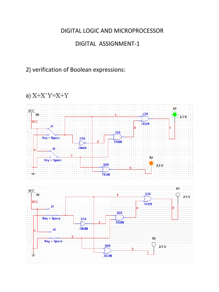 Digital Logic and Microprocessor Assignment | PDF