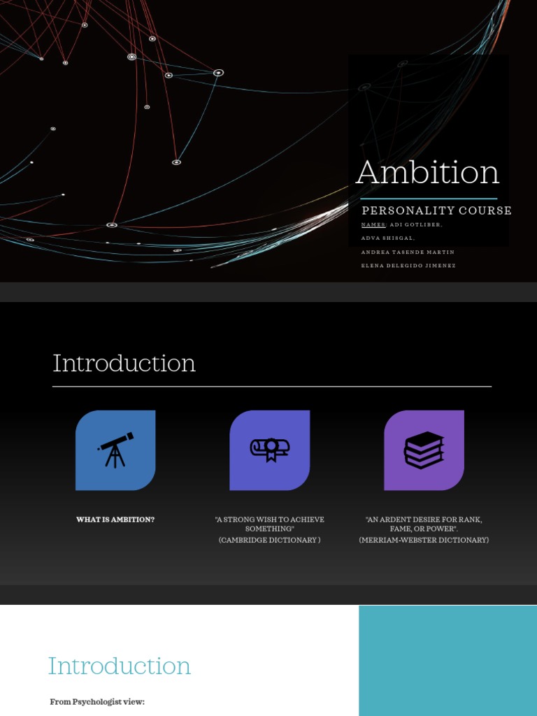Ambition: Personality Course | PDF | Social Psychology | Psychology