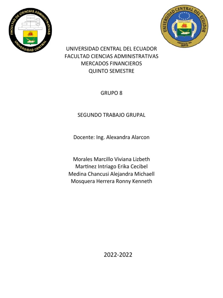 Segundo Trabajo Mercados | PDF | Póliza de seguros | Reaseguro