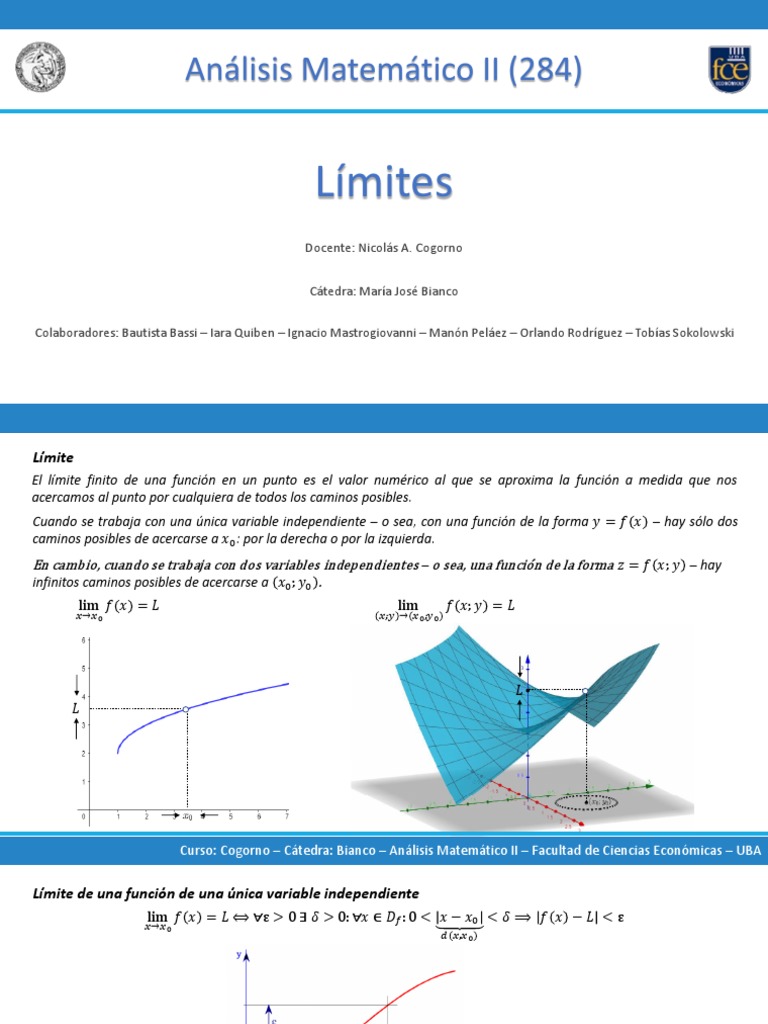 05 - Límites | PDF | Límite (Matemáticas) | Función (Matemáticas)