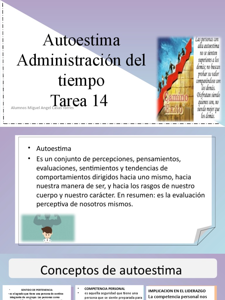 Autoestima Tarea #14 | PDF | Autoestima | Liderazgo