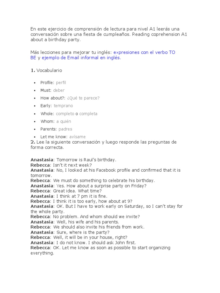 004 Lección Cumpleaños | PDF | Salud y bienestar