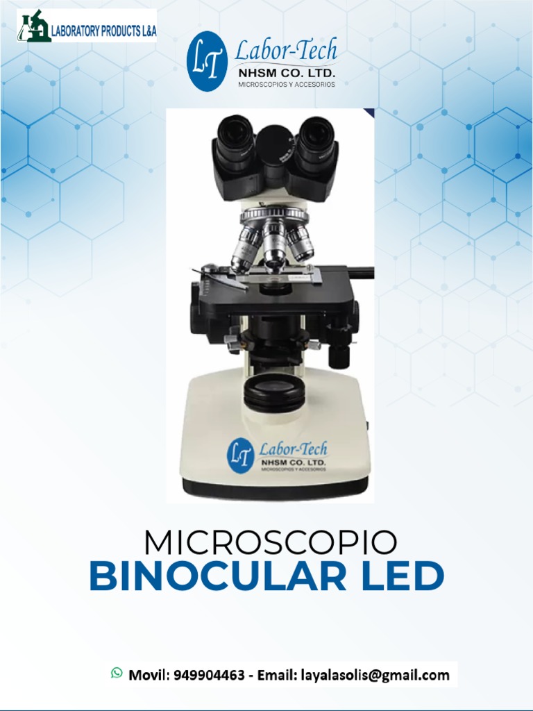 Microscopio Binocular LED y Accesorios | PDF