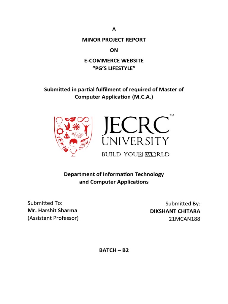 Project Report | PDF | Html Element | Html