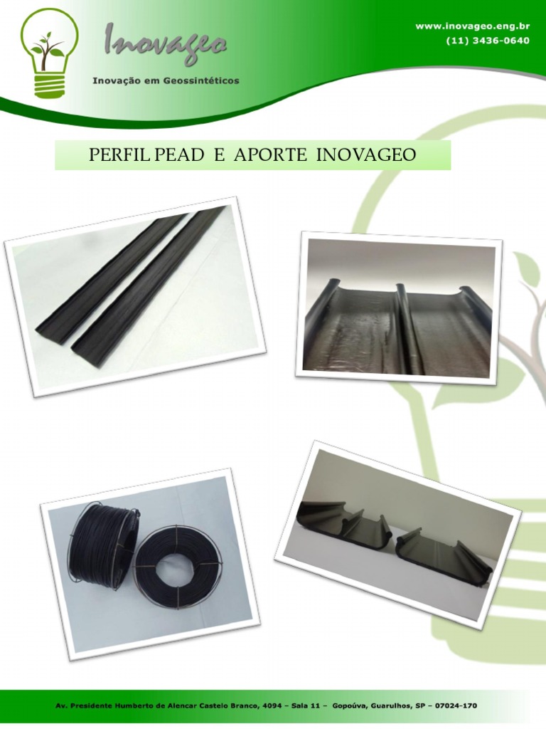 Apresentacao Perfil PEAD e Aporte INOVAGEO | PDF | Polietileno ...