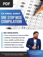 ICAI - Audit MCQ Booklet | PDF | Audit | Multiple Choice