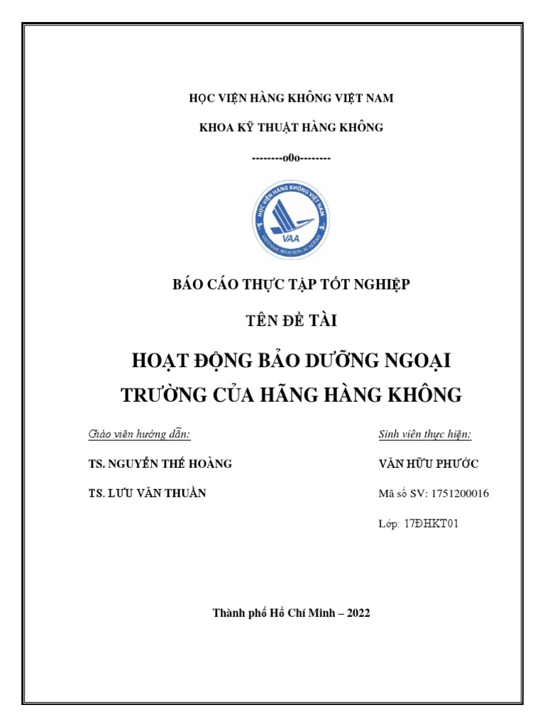 Báo cáo thực tập - VHP | PDF