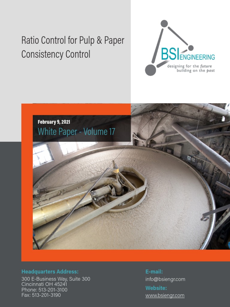 Ratio Control For Pulp and Paper Consistency Control | PDF | Control Theory | Paper