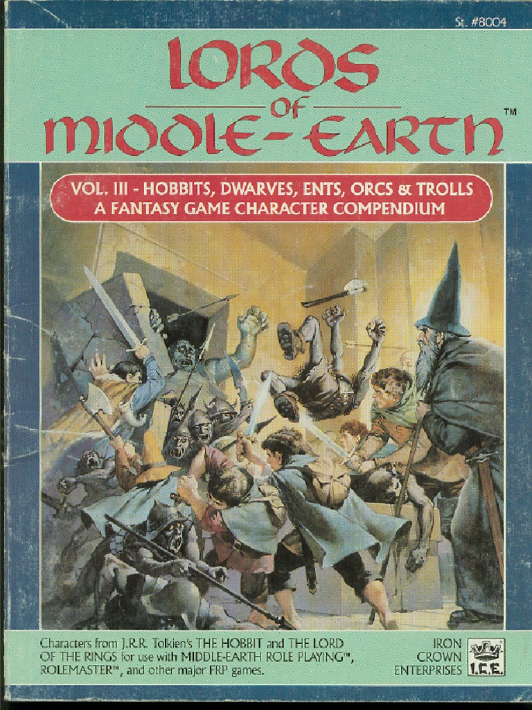MERP 8004 - Lords of Middle-Earth Vol III - Hobbits, Dwarves, Ents ...