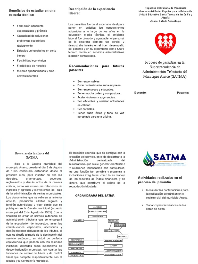 Triptico Modelo Fe y Alegria | PDF | Gobierno | Economias
