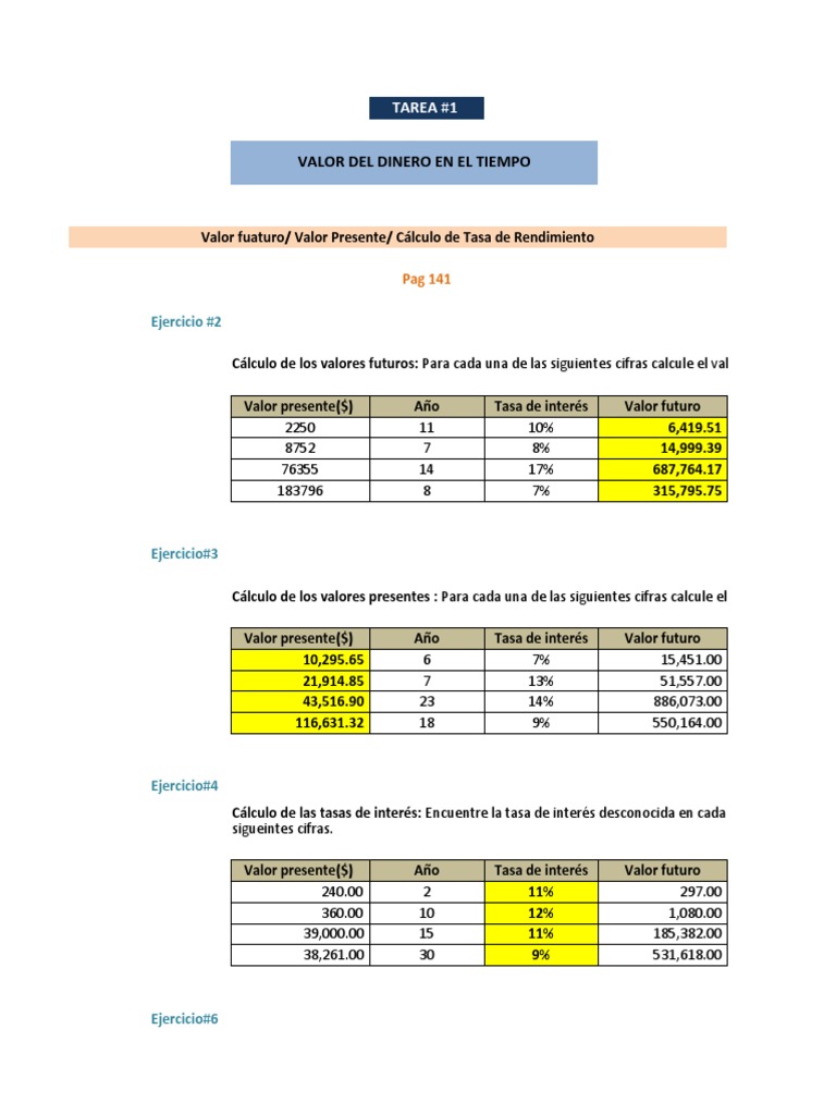Cálculo de tasas al contado y plazos | PDF | Tasas de interés ...