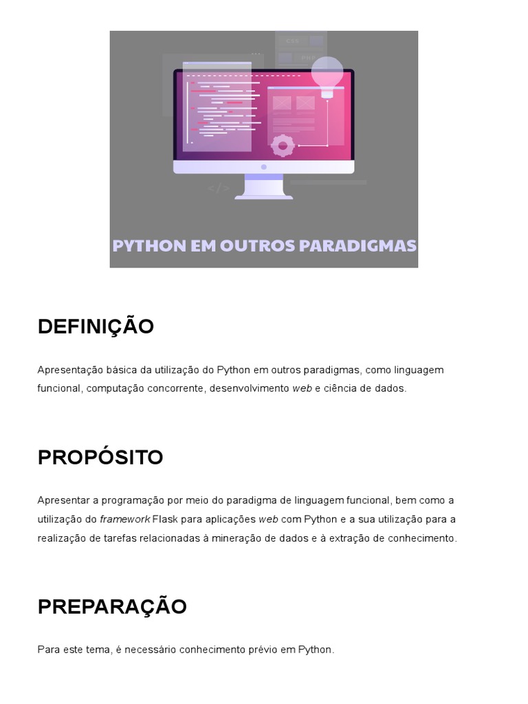 Python em Outros Paradigmas | PDF | Thread (informática) | Programação ...