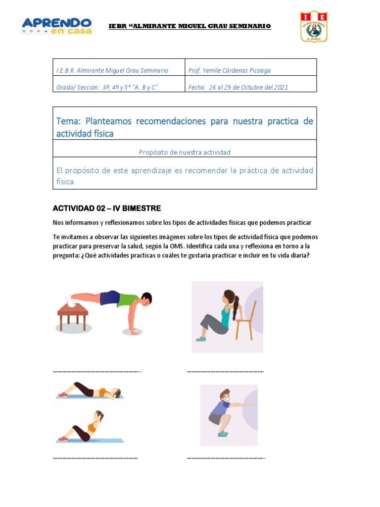 Act 02 - IV Bimestre | PDF