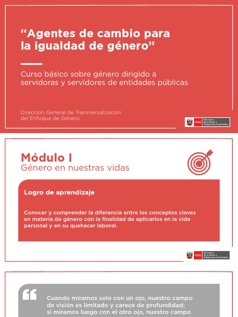 Modulo 1 - Sesion 1.1 Definición y Diferenciación de Conceptos | PDF | Mujer | Género