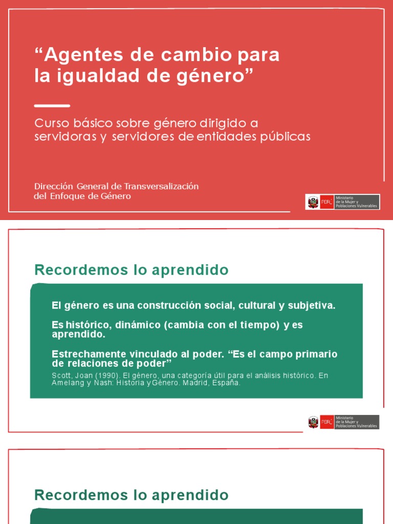 Modulo 1 - Sesión 1.2 La Construcción Social Del Género | PDF | Género ...