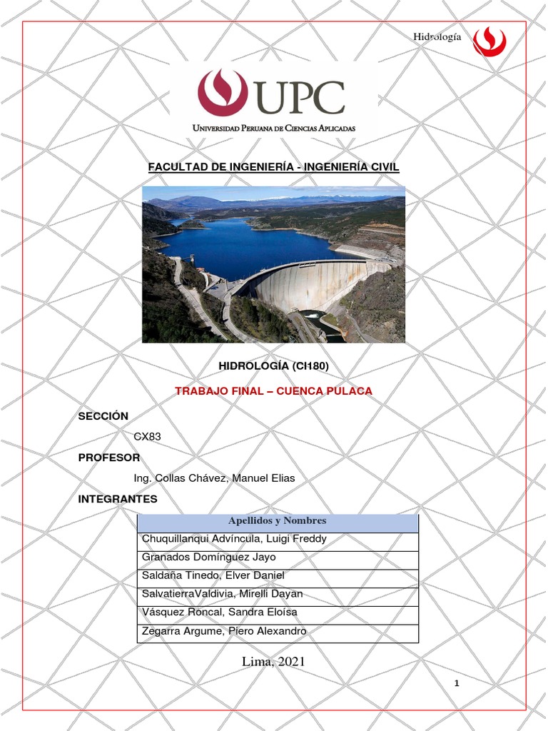 TF - Grupo 05 - Cuenca - Pulaca | PDF | Cuenca de drenaje | Río