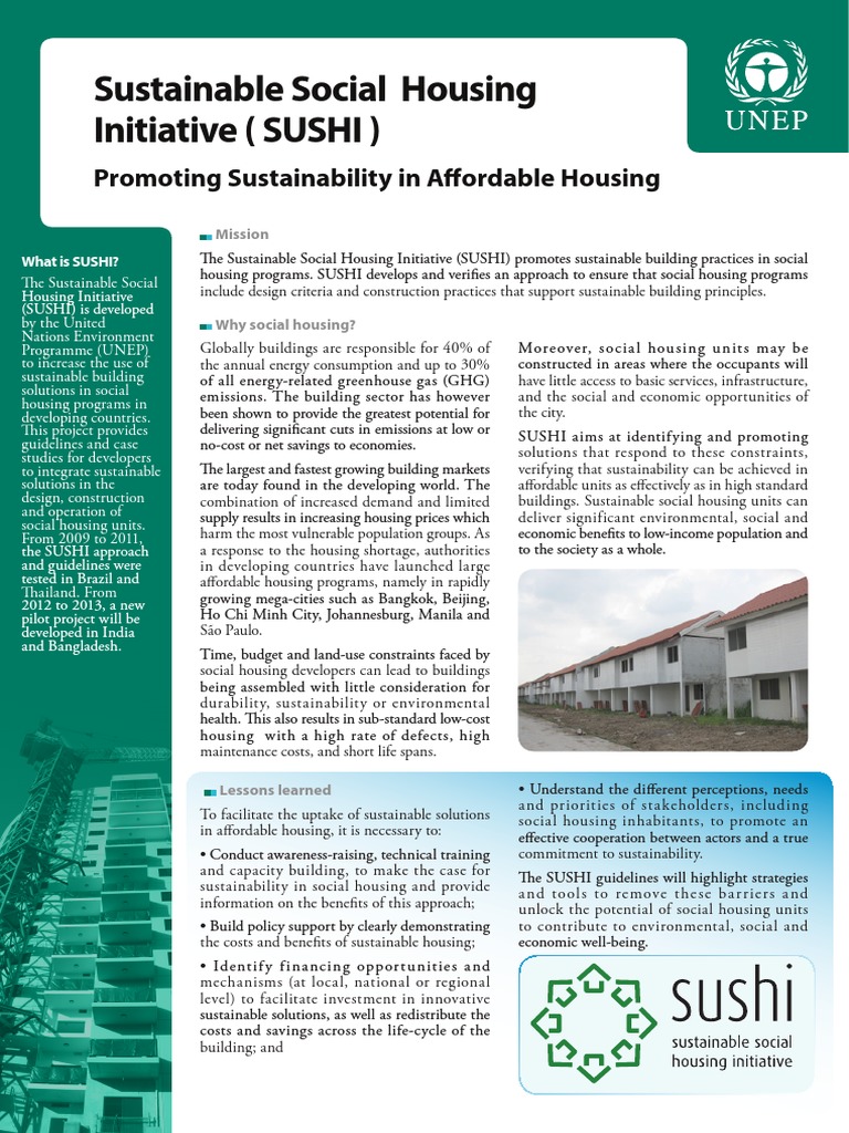 Sustainable Social Housing Initiative (SUSHI) : Promoting ...