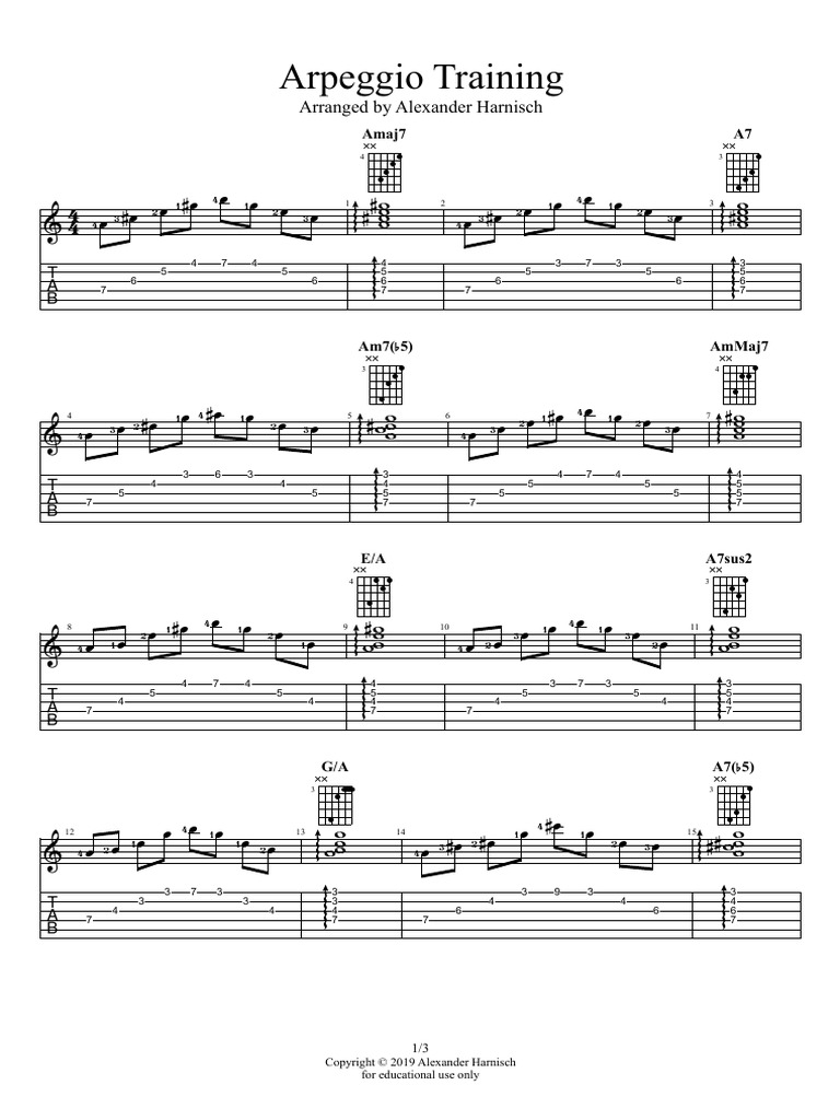 Arpeggio Training | PDF