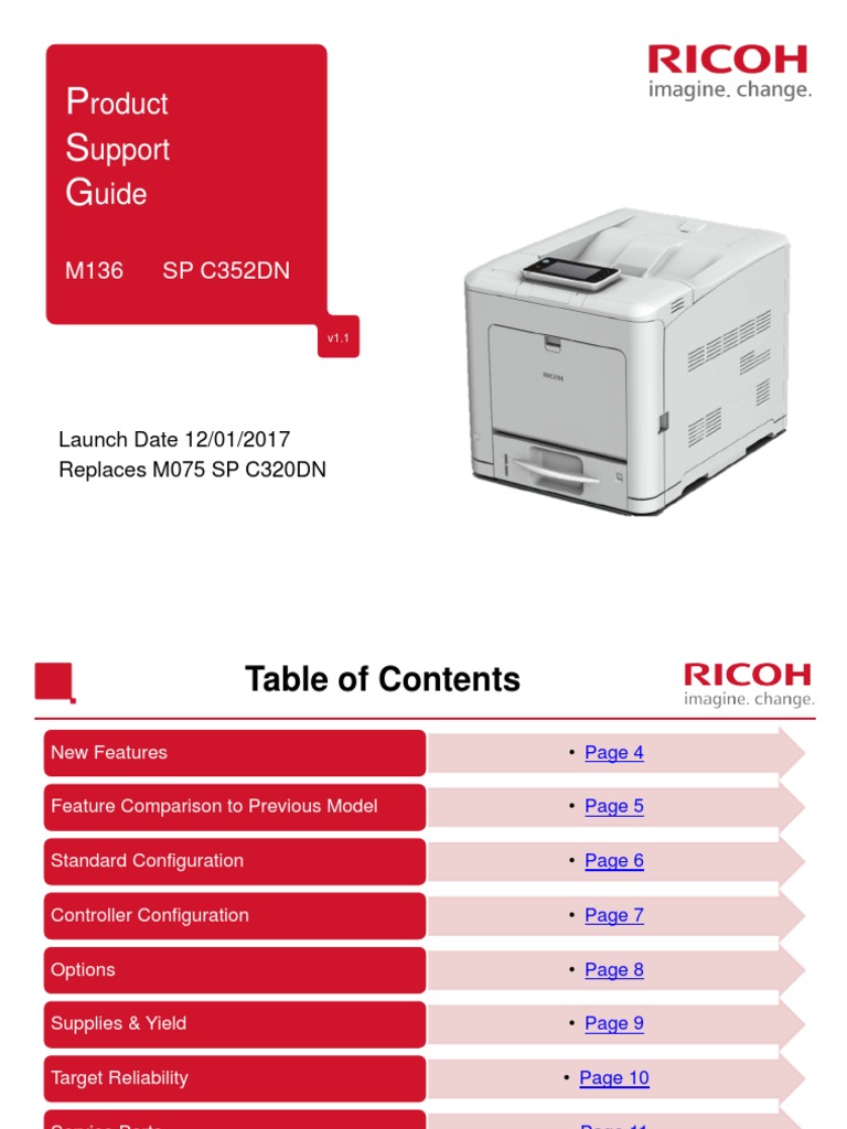 PSG SP C352DN | PDF | Computer Network | Printer (Computing)